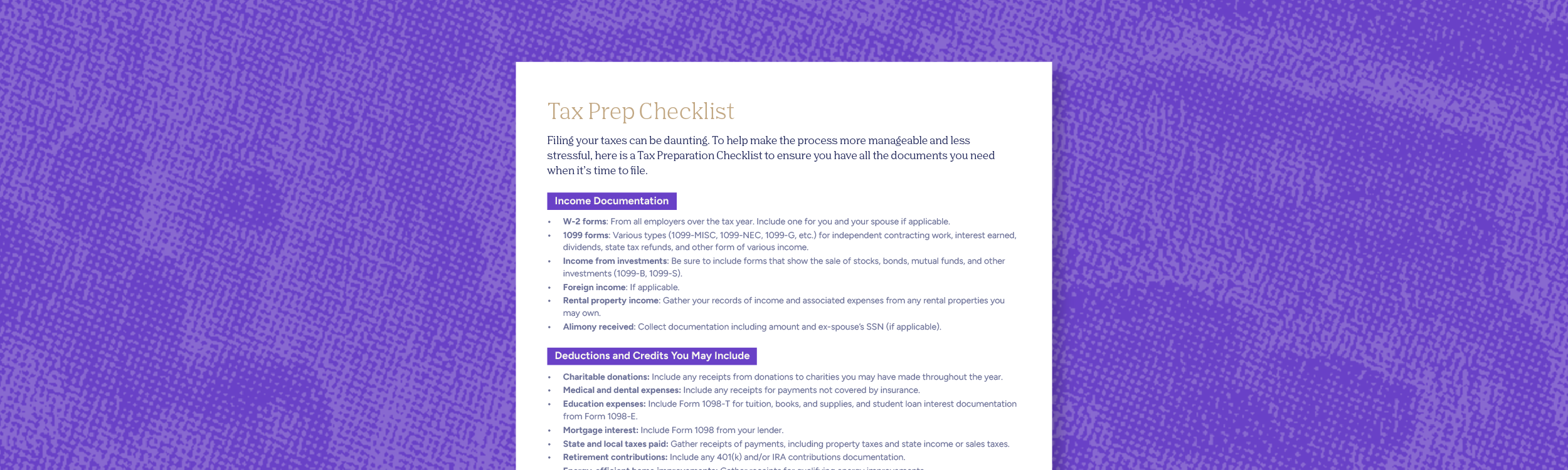 The Ultimate Tax Prep Checklist To Send To Your Clients